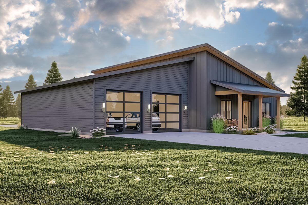 Explore Our Modern House Plan with Drive-Thru Garage | Budron Homes